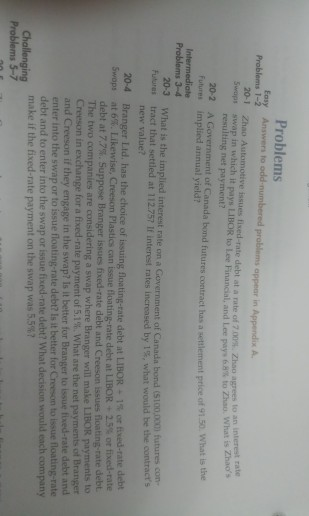 Solved Problems Easy Answers to odd-numbered problems appear | Chegg.com