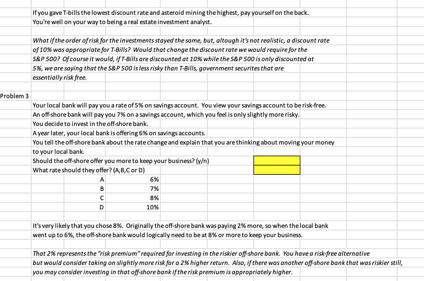 Solved D E F G H Deriving Discount Rates (L1-2) Problem 1 B | Chegg.com