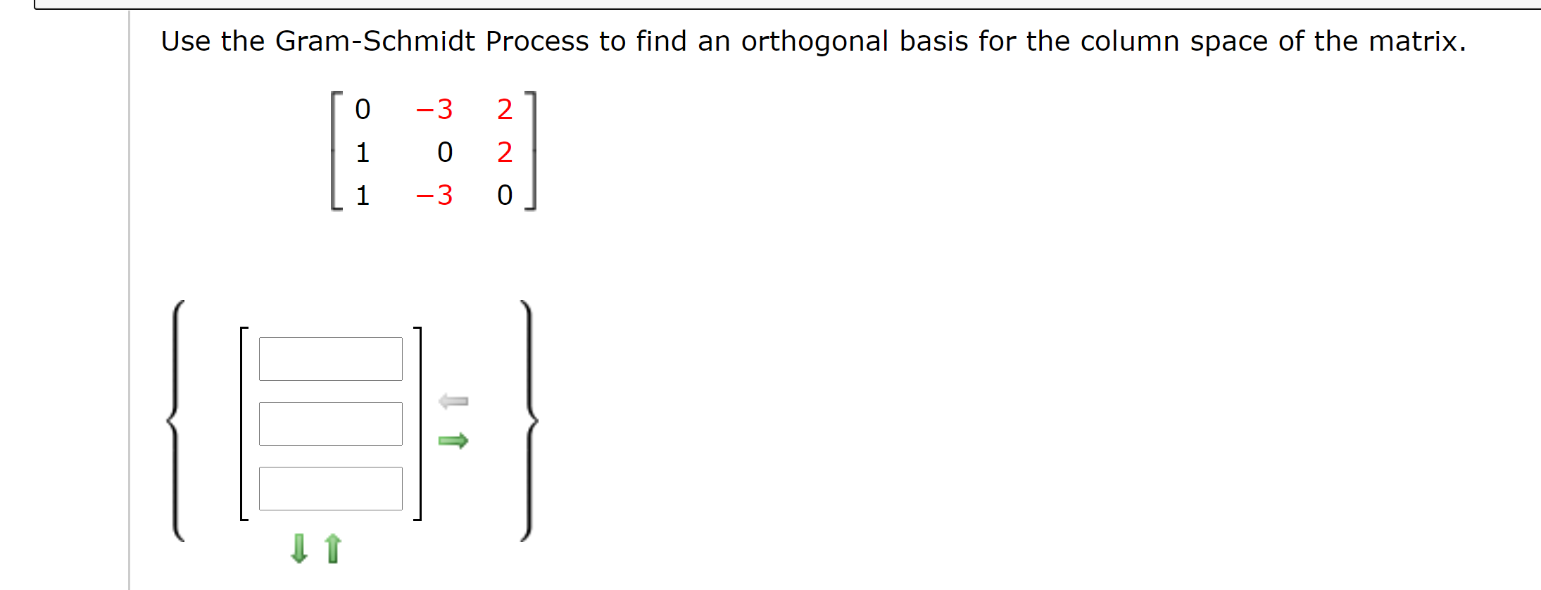 Solved Use the Gram-Schmidt Process to find an orthogonal | Chegg.com