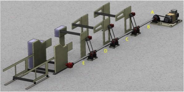 Solved A driveline is to be designed to drive a series of | Chegg.com