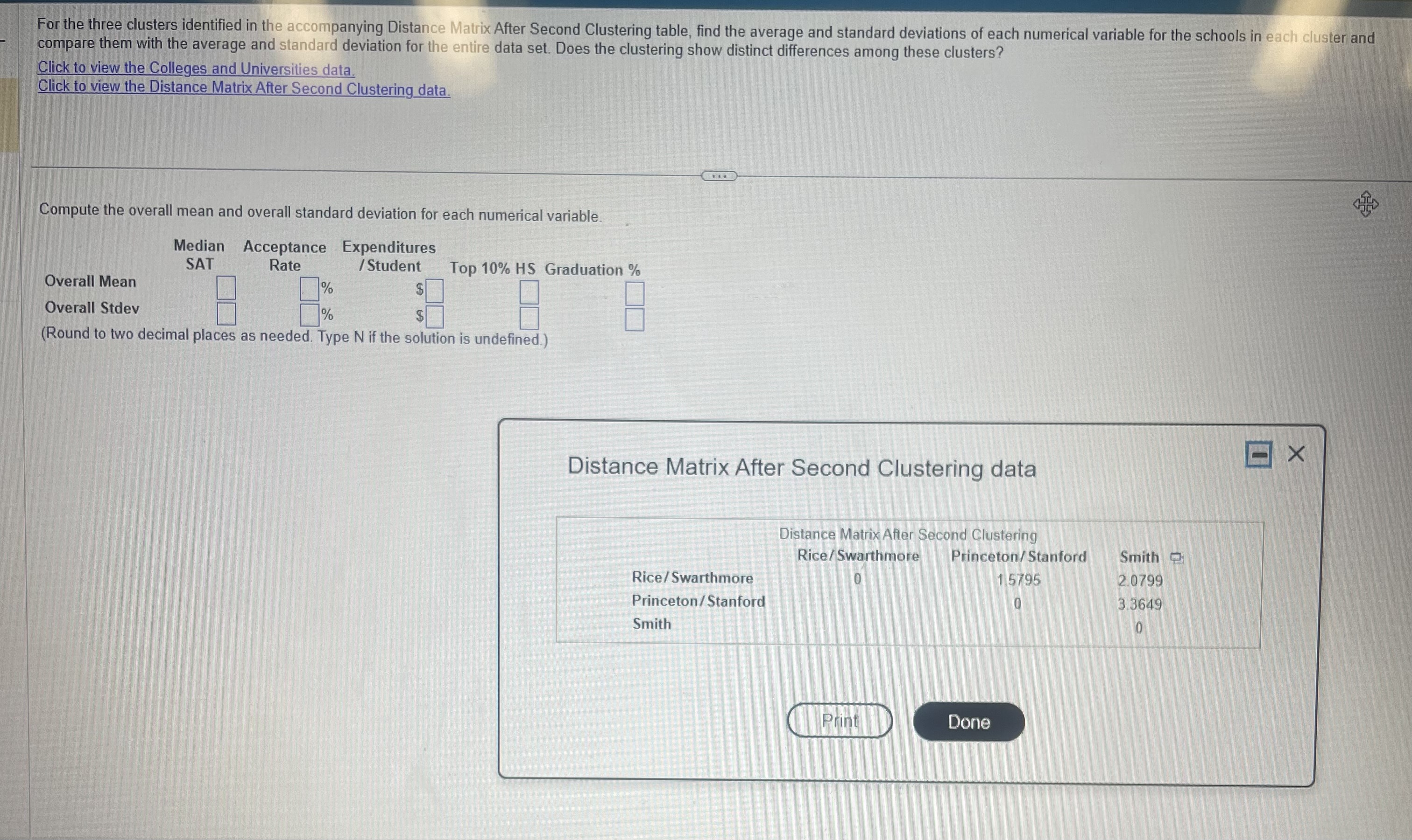 compare them with the average and standard deviation | Chegg.com