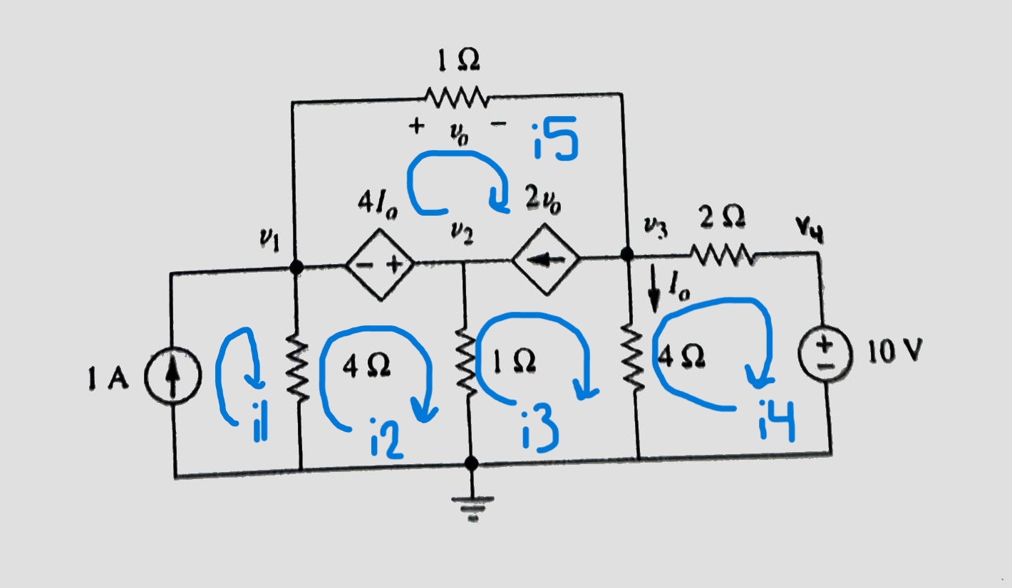 Solved Solve the circuit using Mesh Current Analysis. Each | Chegg.com