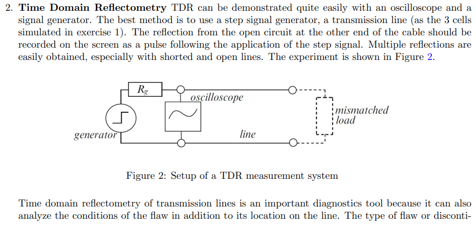 2 Time Domain Reflectometry Tdr Can Be Demonstrated