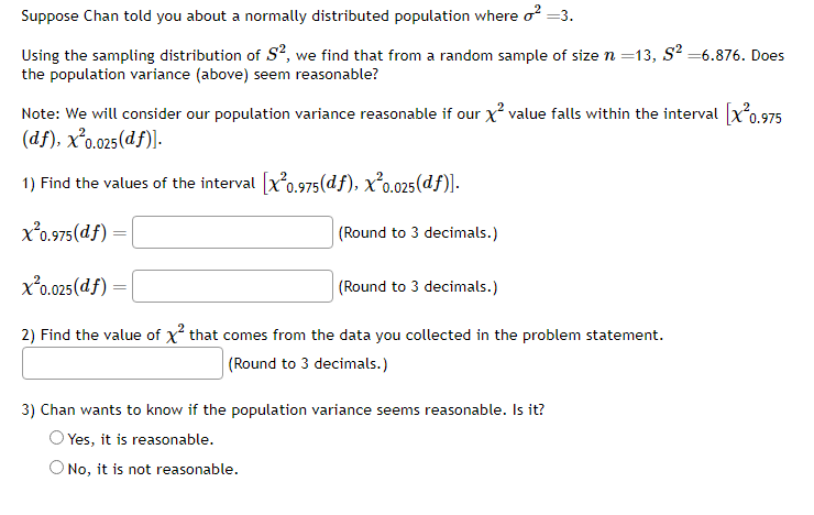 Solved Suppose Chan told you about a normally distributed | Chegg.com