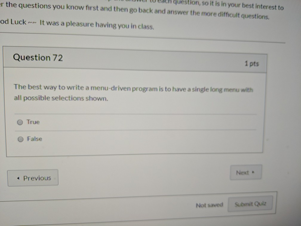 Solved Di Question 36 1pts Ces Would Display Following Pseudocode