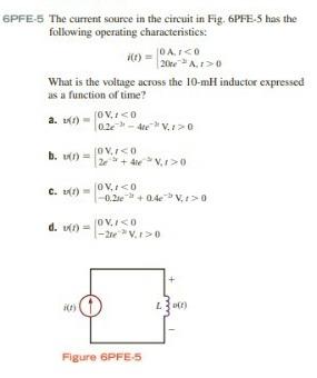 Solved SPFE-5. The current source in the circuit in Fig. | Chegg.com