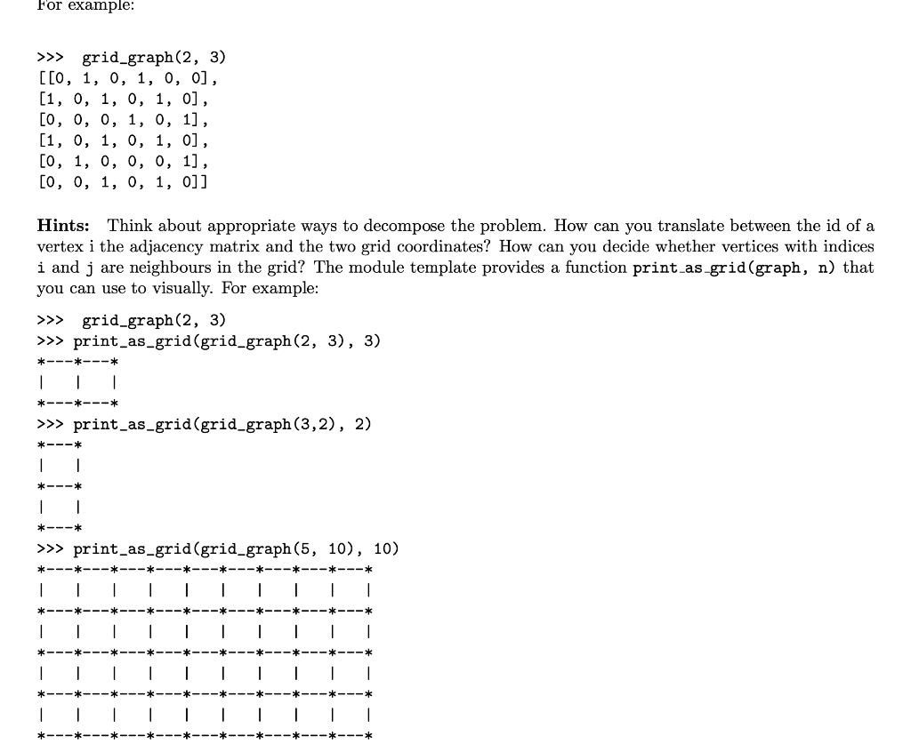Task 3: Grid Graphs and Mazes Part A - Generating | Chegg.com