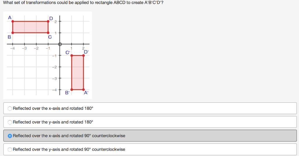 Solved What set of transformations could be applied to | Chegg.com