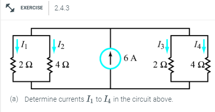 Solved (a) Determine currents I1 to I4 in the circuit above. | Chegg.com