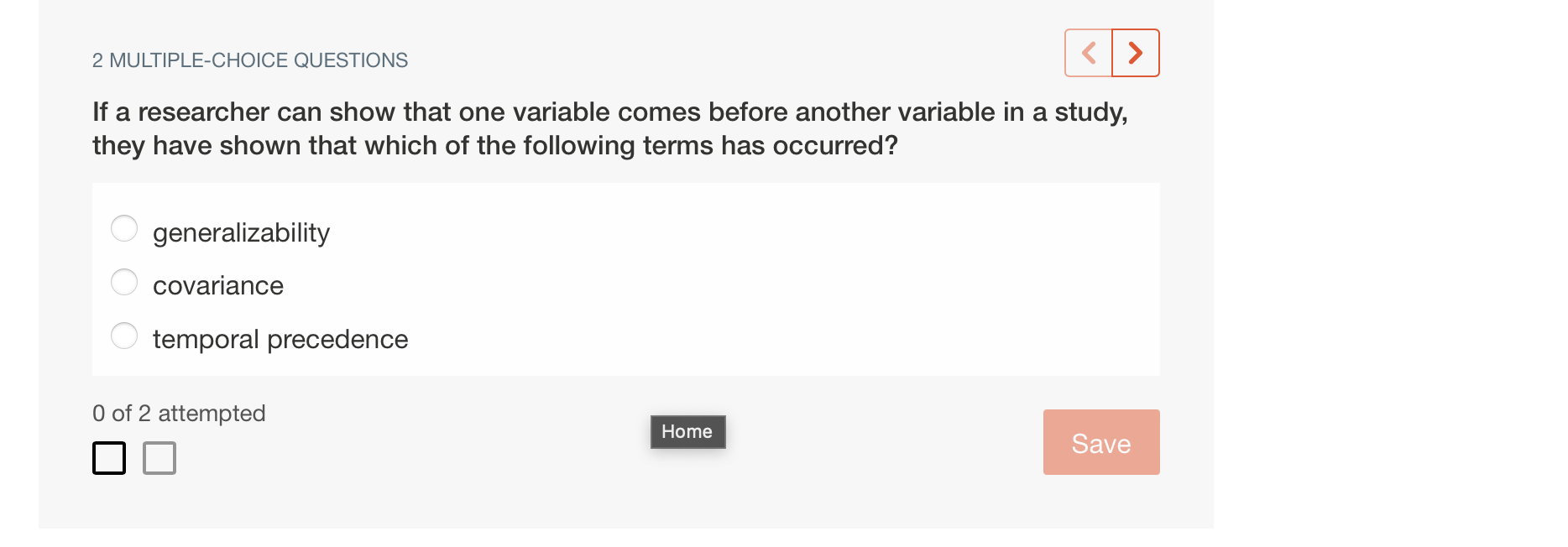 Solved 2 MULTIPLE-CHOICE QUESTIONS If a researcher can show | Chegg.com