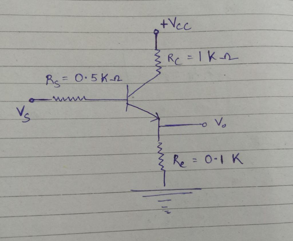 Solved Solve the following circuit using- 1. Simplified CE | Chegg.com