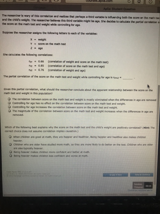 Solved 8. Partial correlation | Chegg.com