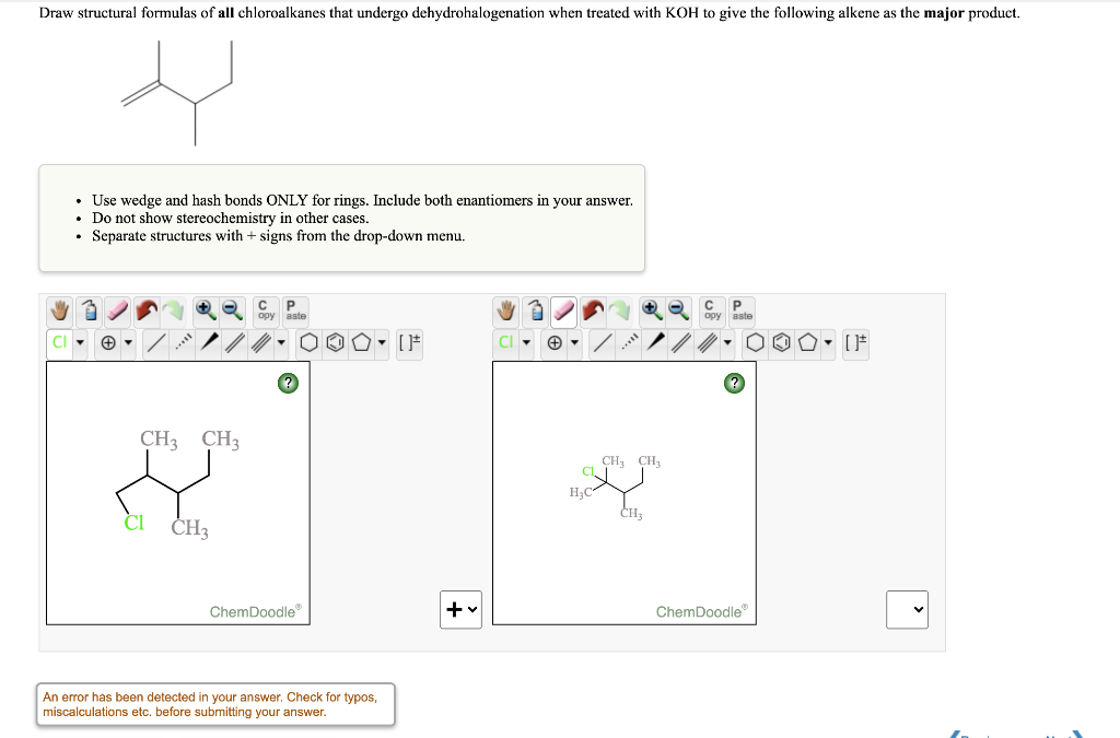 Solved Draw structural formulas of all chloroalkanes that | Chegg.com
