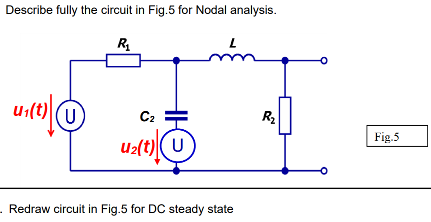 Describe fully the circuit in Fig. 5 for Nodal | Chegg.com