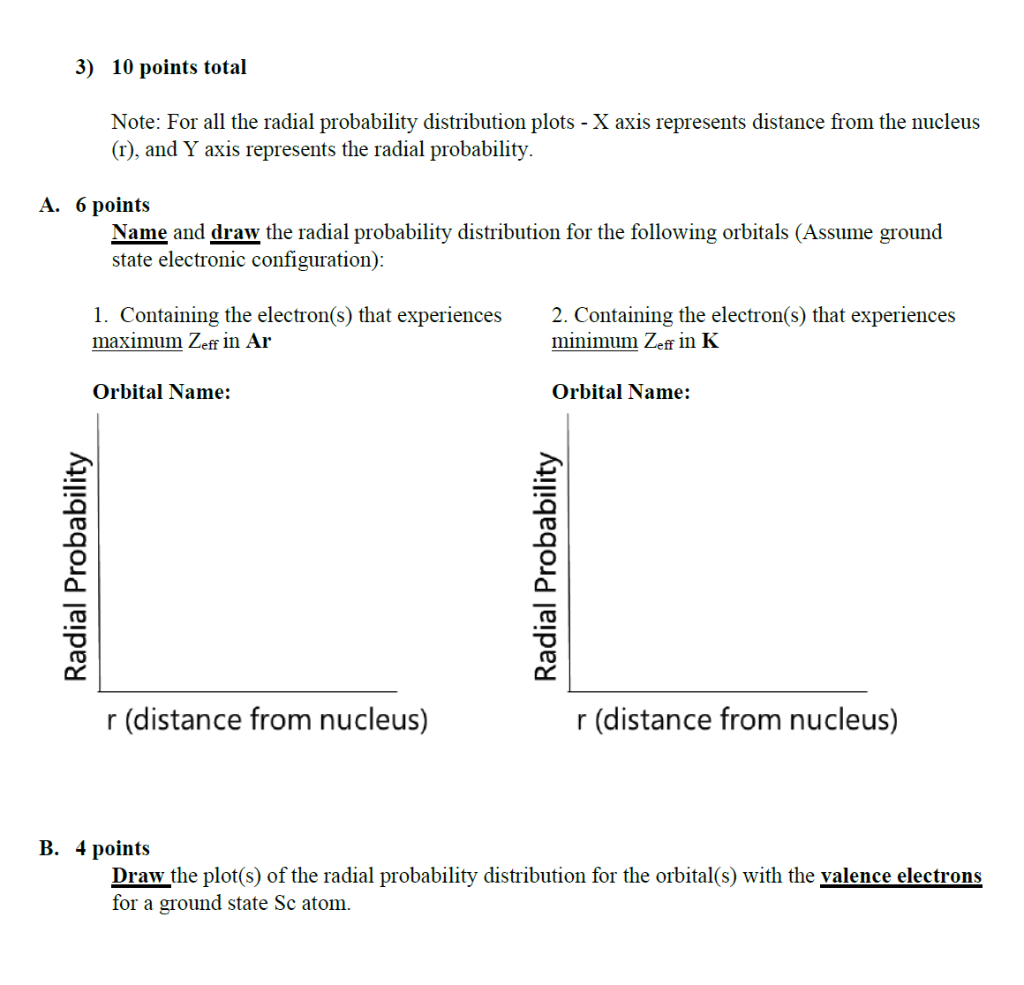 Solved 3) 10 points total Note: For all the radial | Chegg.com