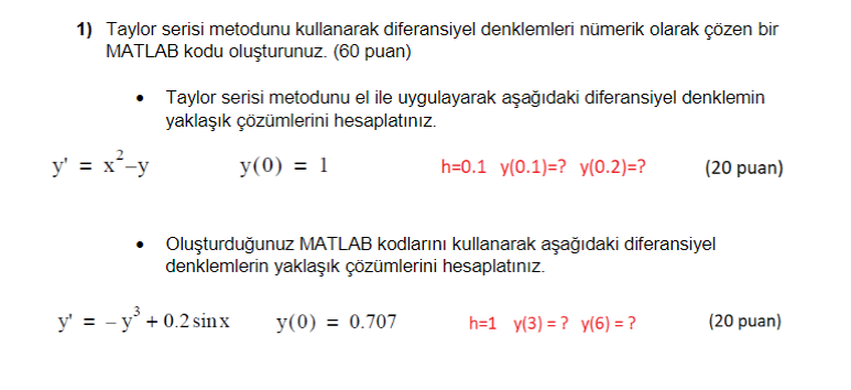 Solved Using taylor series method for matlab | Chegg.com Solved Using taylor series method for matlab | Chegg.com