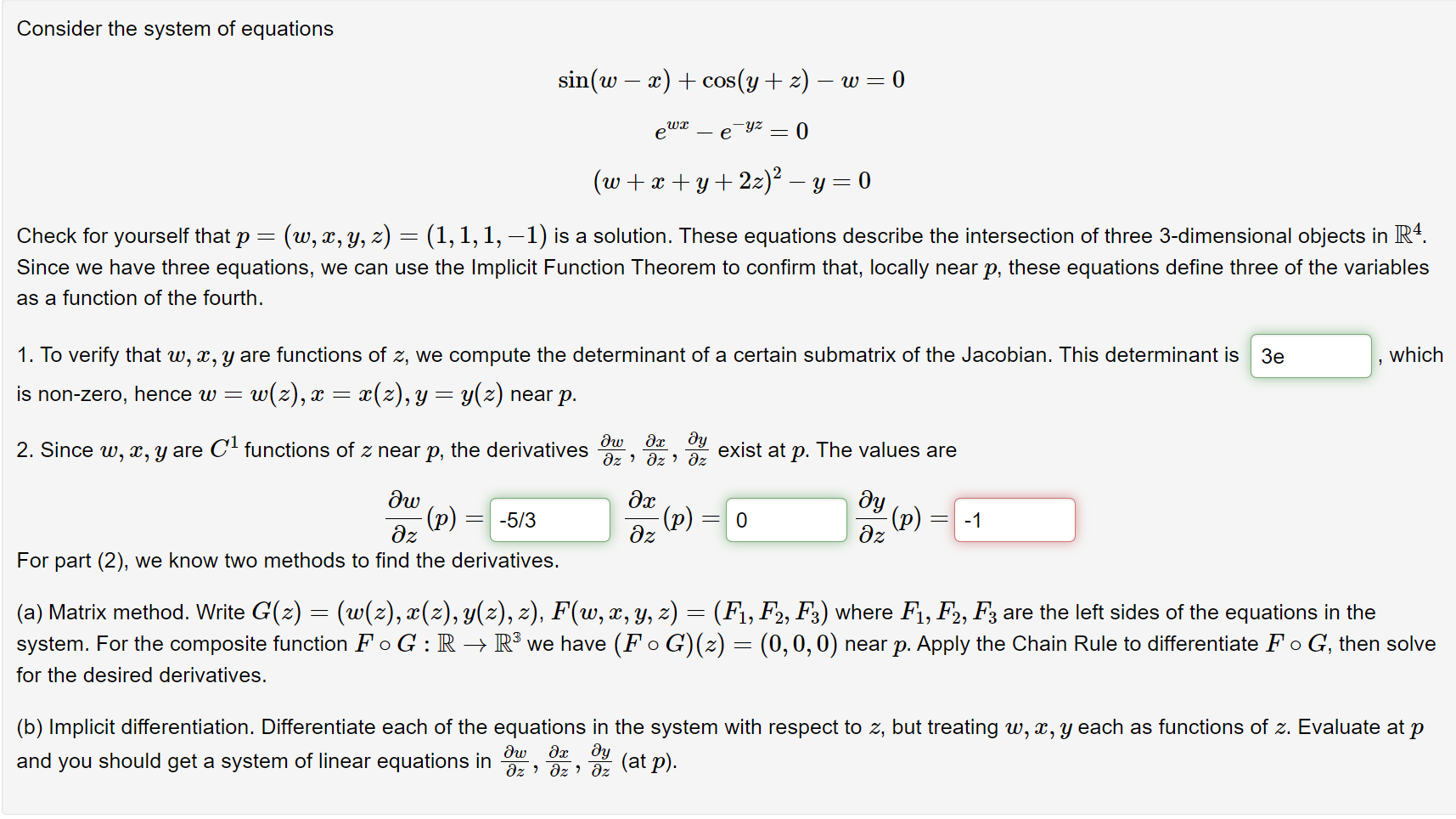 Solved the red part is incorrect and the answer for that is | Chegg.com
