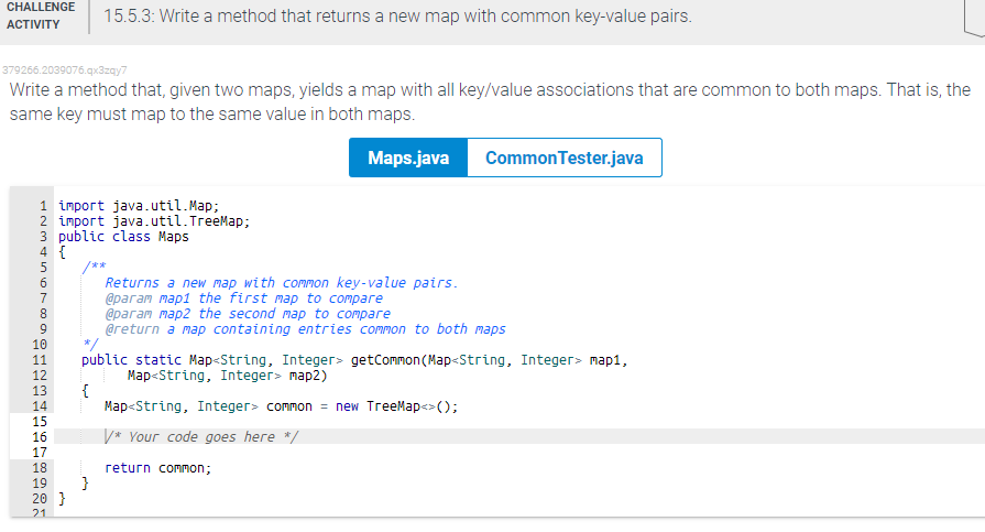 Solved CHALLENGE ACTIVITY 15.5.3: Write a method that | Chegg.com