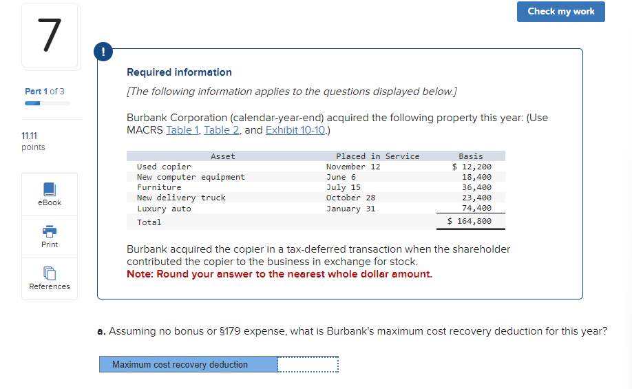 Solved !Required information[The following information | Chegg.com