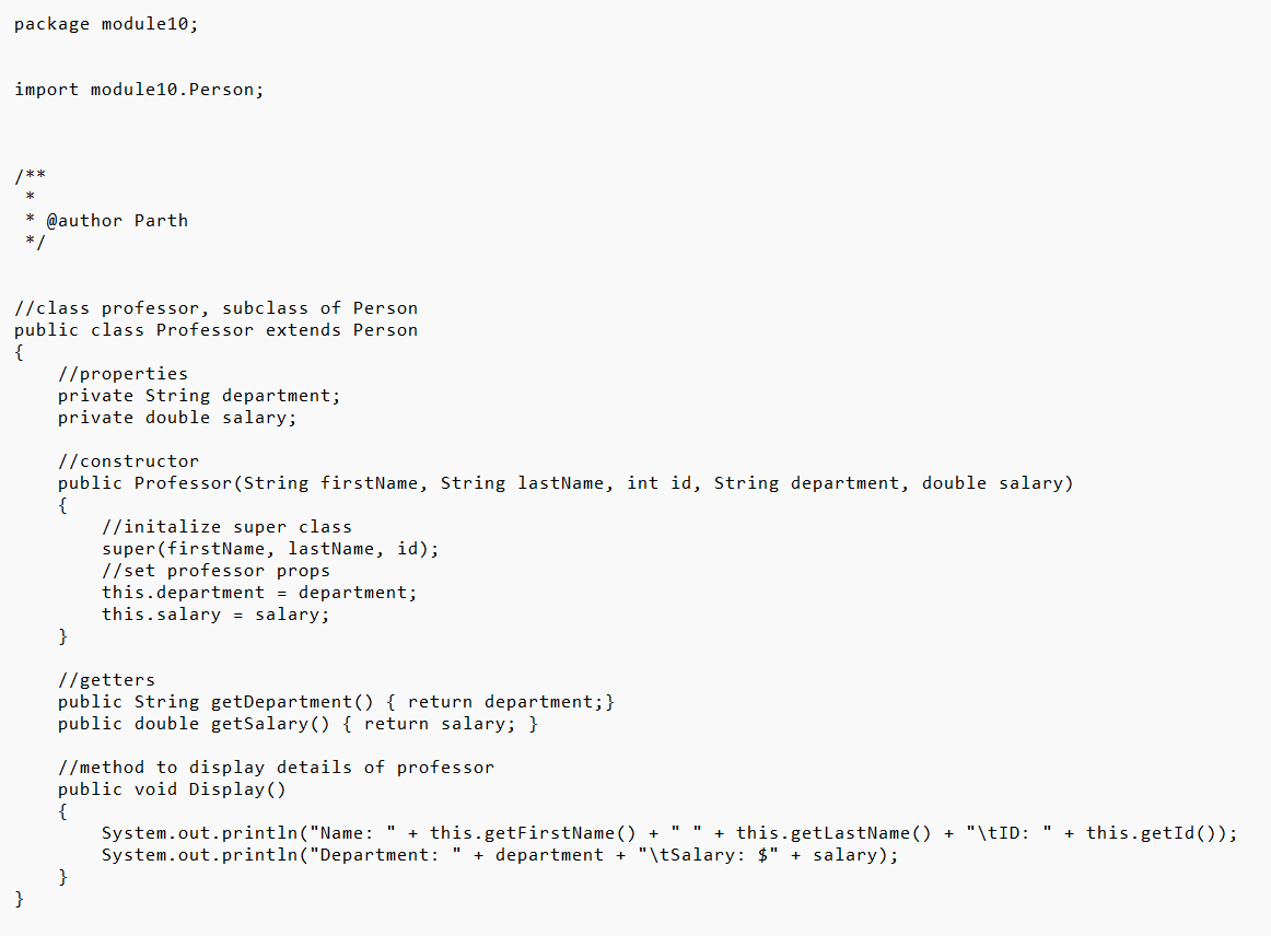 Solved package modulele; /* * Click | Chegg.com