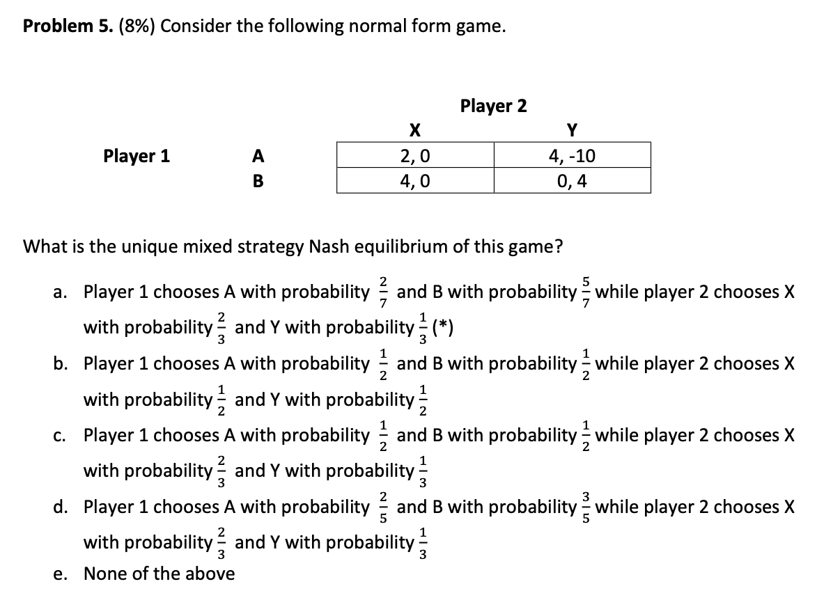 Solved Problem 5. (8%) Consider the following normal form | Chegg.com