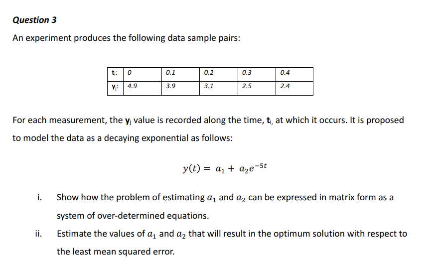 Solved An experiment produces the following data sample | Chegg.com
