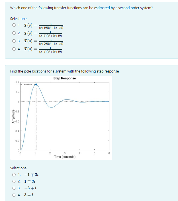 Solved Which one of the following transfer functions can be | Chegg.com