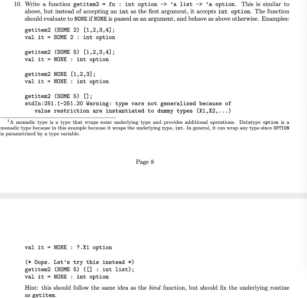 Solved You should use standard ML and ensure that it can run | Chegg.com