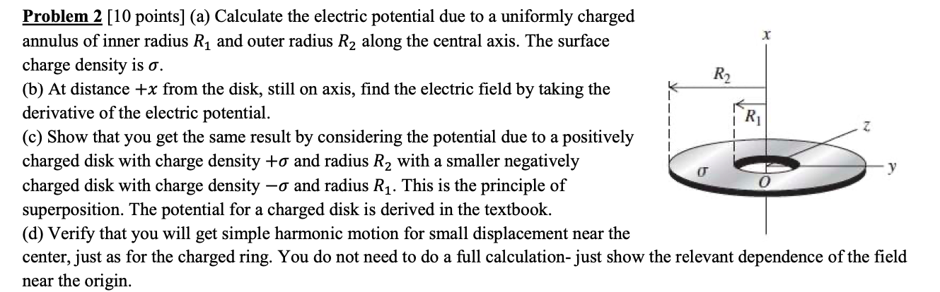 Solved Problem 2 [10 points] (a) Calculate the electric | Chegg.com