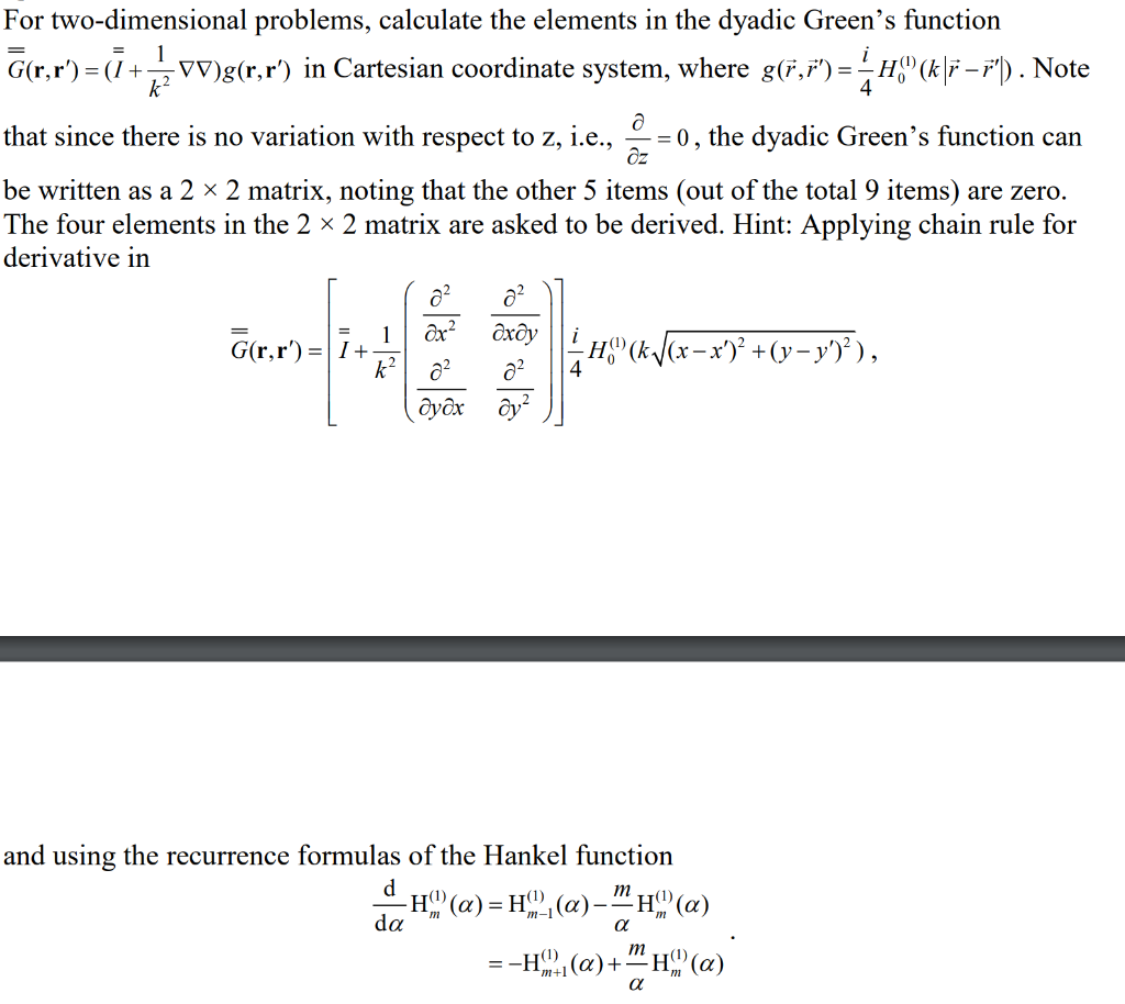 For two-dimensional problems, calculate the elements | Chegg.com