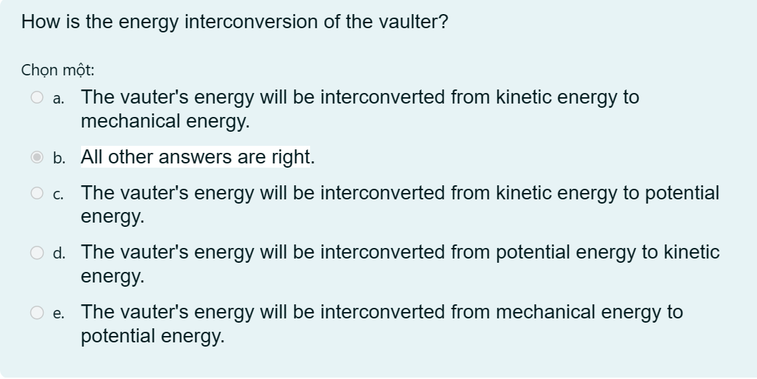 Solved How is the energy interconversion of the vaulter? | Chegg.com