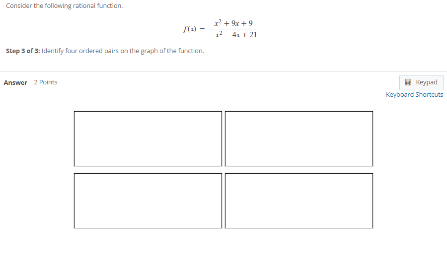 Solved Consider the following rational function. | Chegg.com