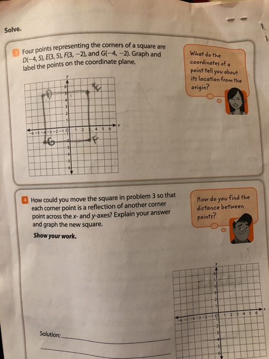 Solved Solve. Four points representing the corners of a | Chegg.com