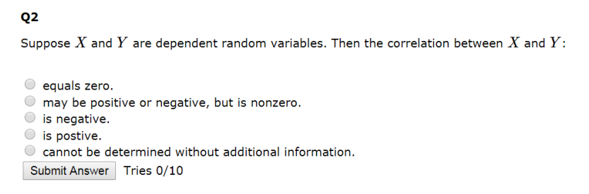 Solved Q2 Suppose X and Y are dependent random variables. | Chegg.com
