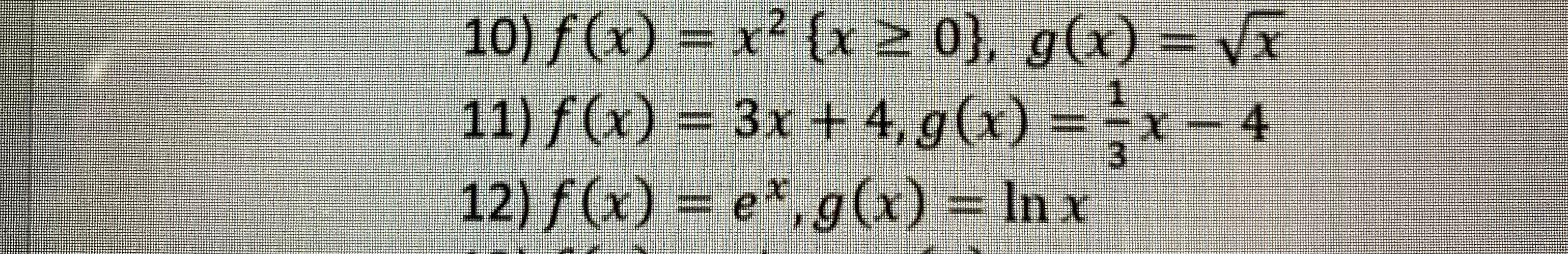 Solved Using The Given Two Functions Determine If They Are 5553