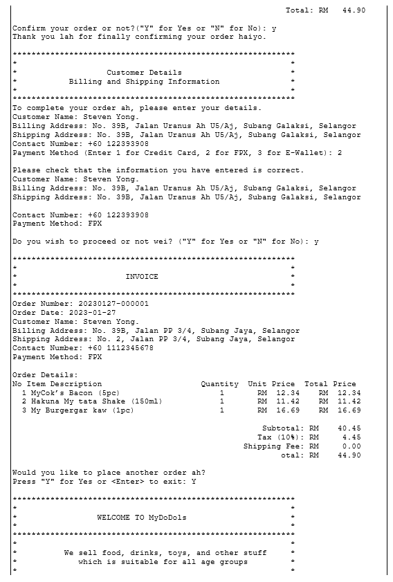 Solved Sales Management System for an Online Shop Case | Chegg.com
