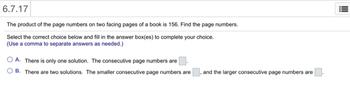 Solved The product of the page numbers on two facing pages | Chegg.com