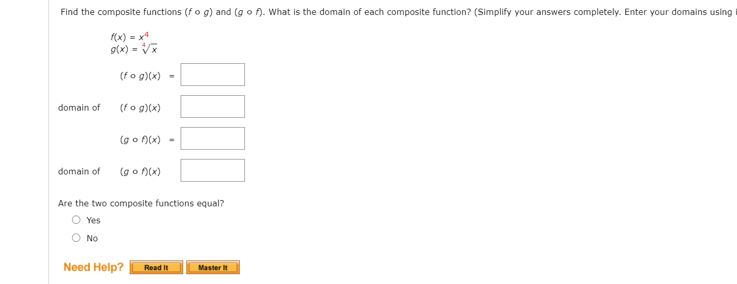 Solved Find the composite functions (fog) and (gof). What is | Chegg.com