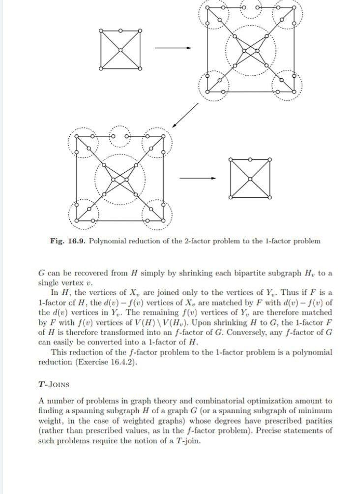 Solved Fig. 16.9. Polynomial reduction of the 2-factor | Chegg.com