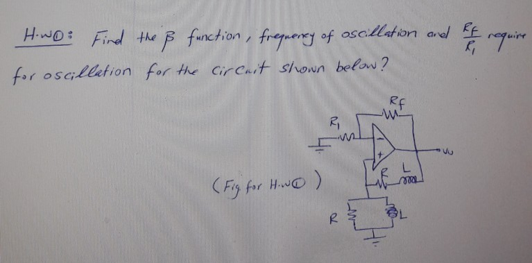 Solved HWO: Find the ß function, frequency of oscillation | Chegg.com