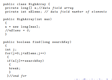 Solved Question 2 Use the HighArray class Below, add a | Chegg.com