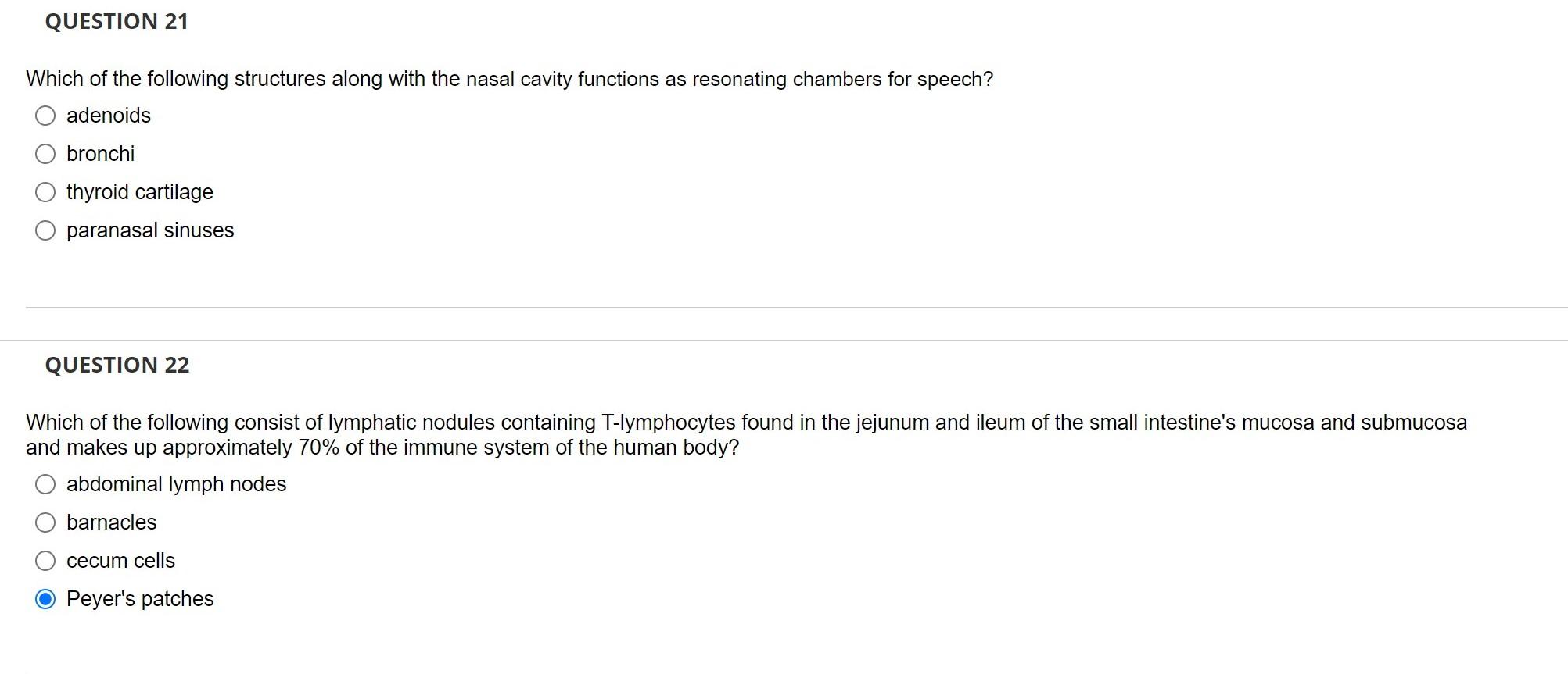 Solved Which of the following structures along with the | Chegg.com