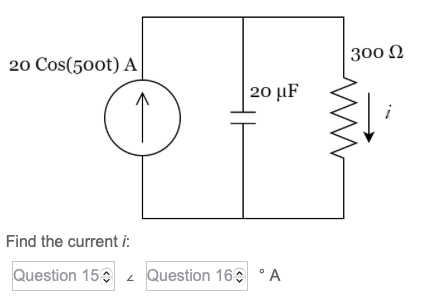 Solved Find the current i : | Chegg.com