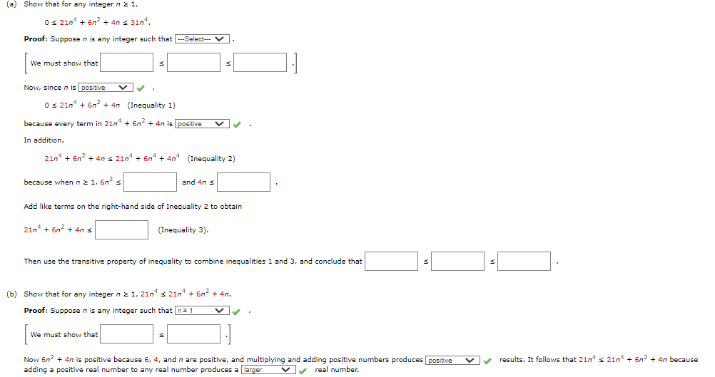 Solved (a) ﻿Show that for any integer n≥1, (c) ﻿Which of the | Chegg.com
