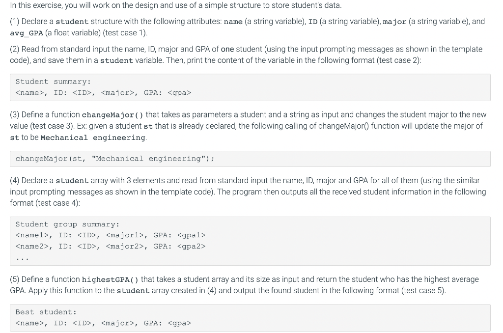 Solved In this exercise, you will work on the design and use | Chegg.com