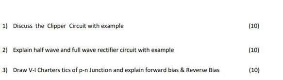 Solved *According to Electronics Answer the Question's | Chegg.com