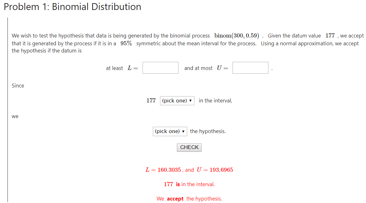 Solved Problem 1 Binomial Distribution We Wish To Test The 1600