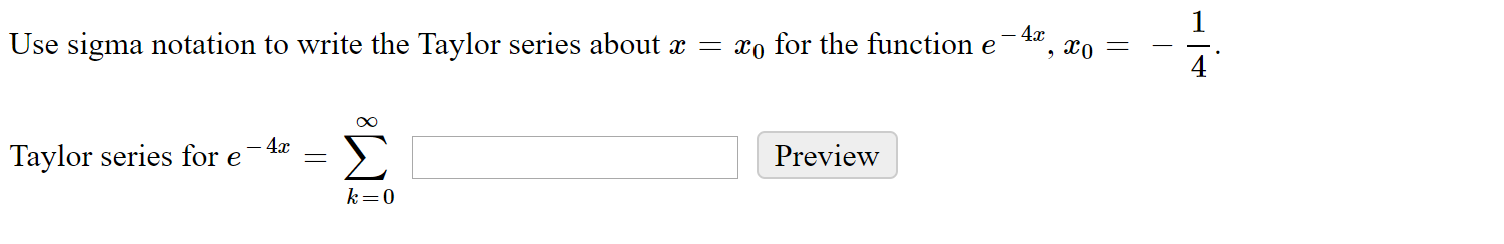 Solved Use sigma notation to write the Taylor series about x | Chegg.com