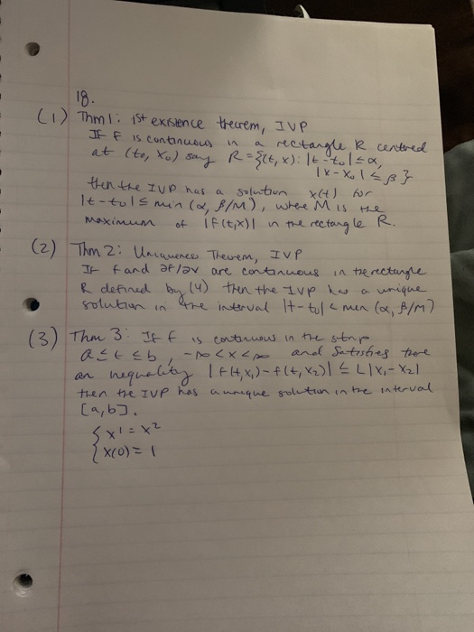 Solved 18. Use each of the three theorems in this section to | Chegg.com