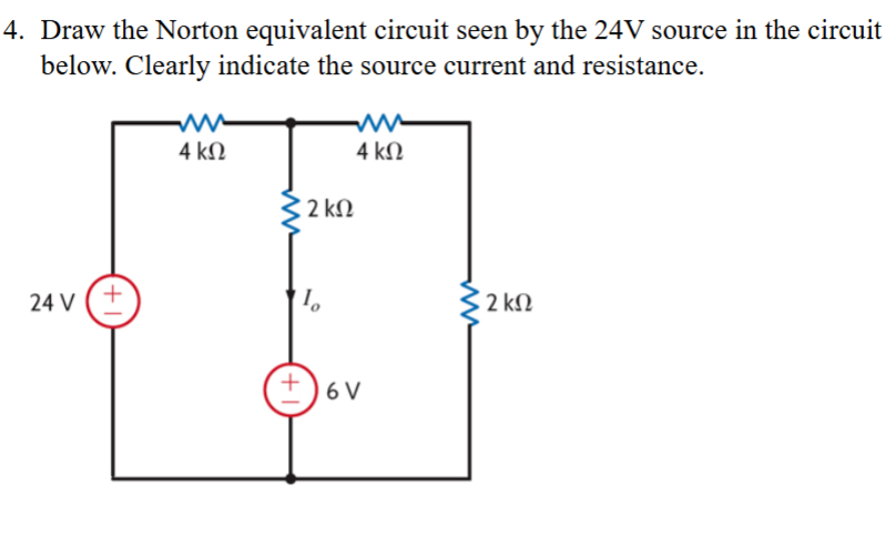 Solved Electrical Engineering HelpDraw the Norton equivalent | Chegg.com